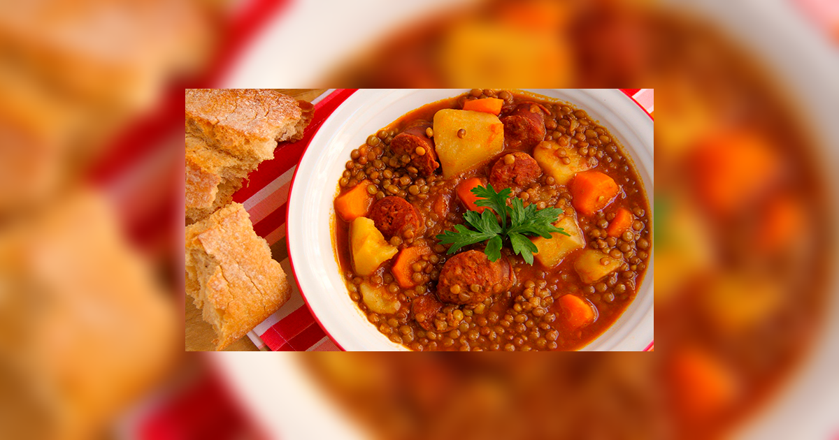 ¡Lunes de lentejitas! Aprende a prepararlo con chorizo