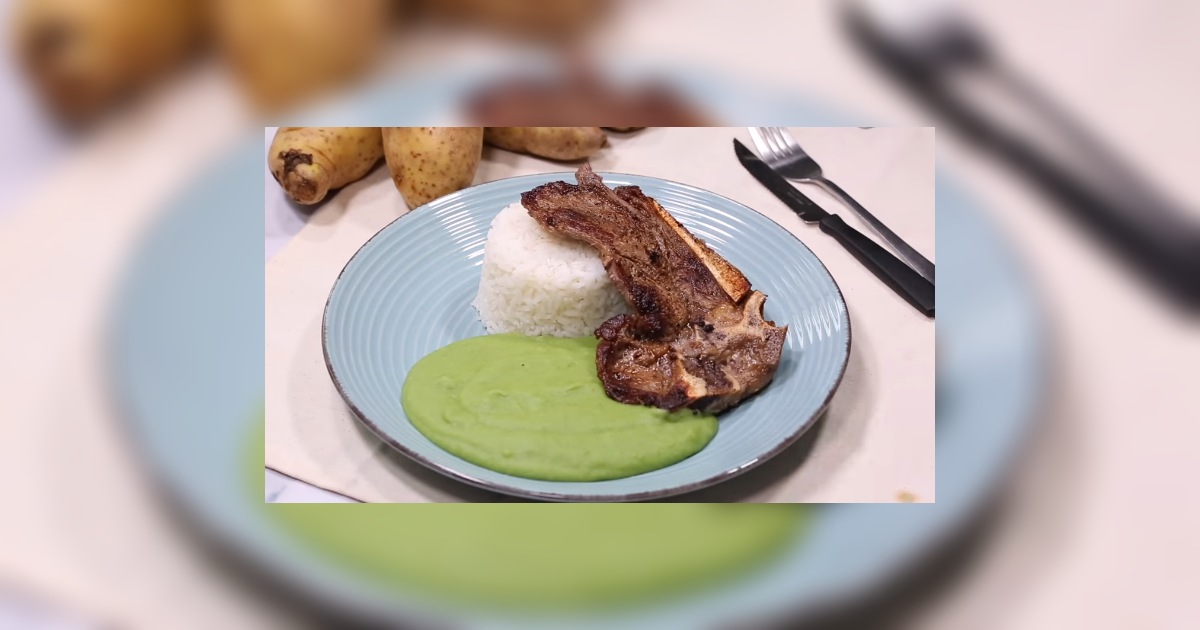 Aprende a preparar un exquisito puré de espinacas con churrasco
