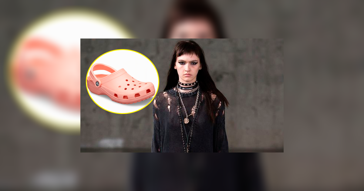 Crocs lanza un modelo con púas y cadenas para sus fans góticos