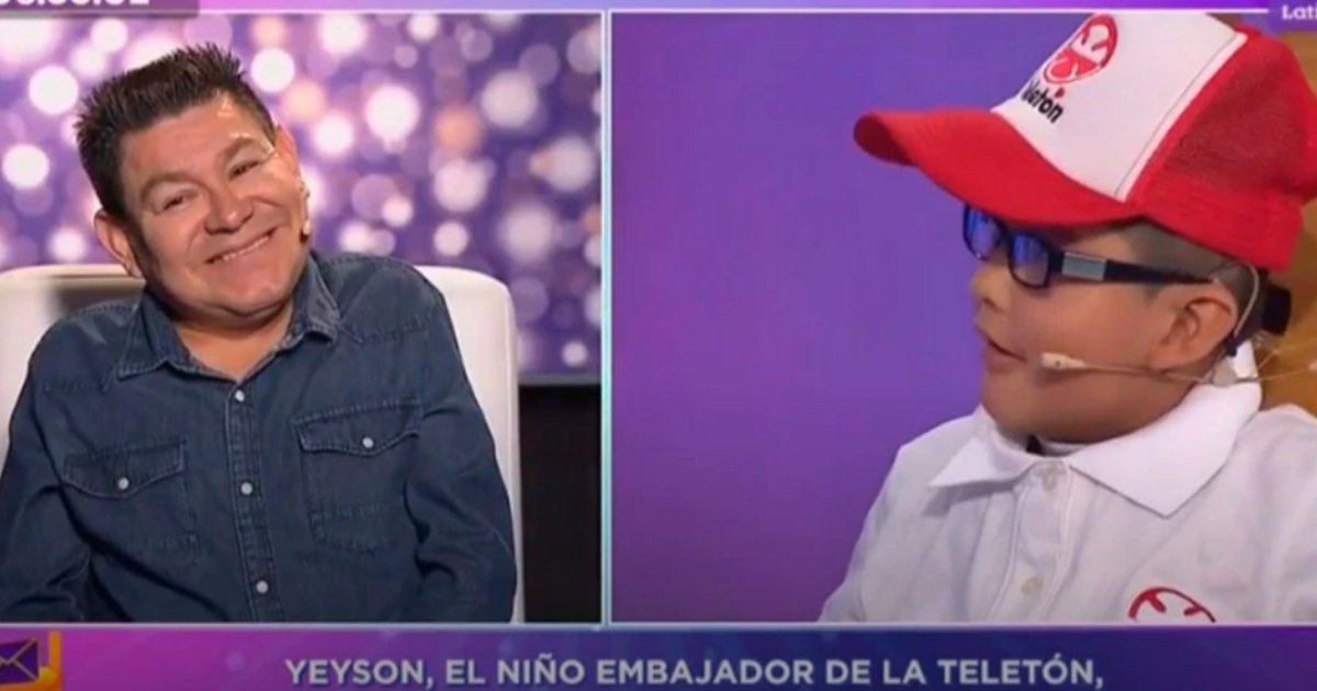 Niño Teletón reacciona así cuando quiso conocer a Deyvis y le presentan ...