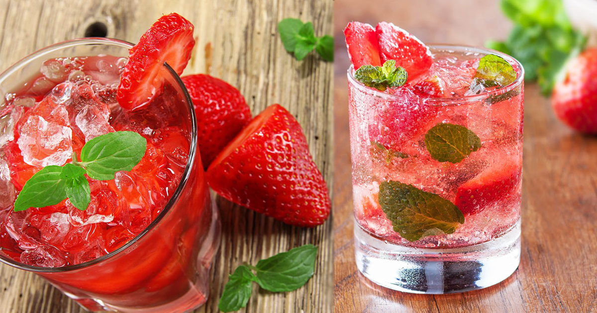 Mojito de fresas: un exquisito cóctel para tomar antes de la ley seca