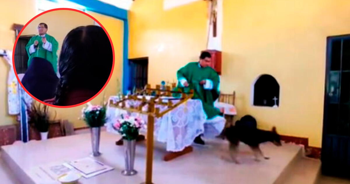 Áncash: Sacerdote patea a perrito en plena misa y causa furor en redes ...