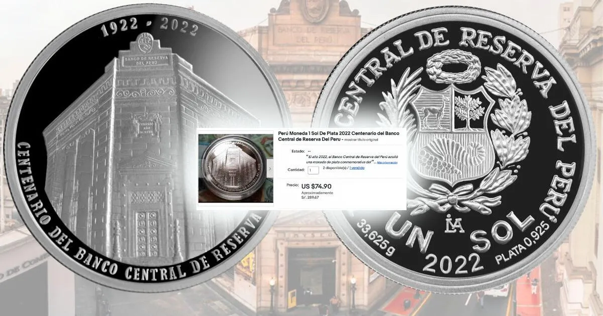 Moneda de 1 sol de plata del 2022: Este es gran precio en el mercado y ...