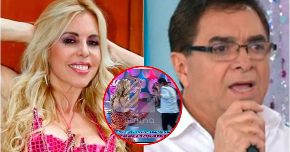 Cuando Geni Alves CORRETEÓ CON SUS TACOS A CACHICHO y echó agua a ...