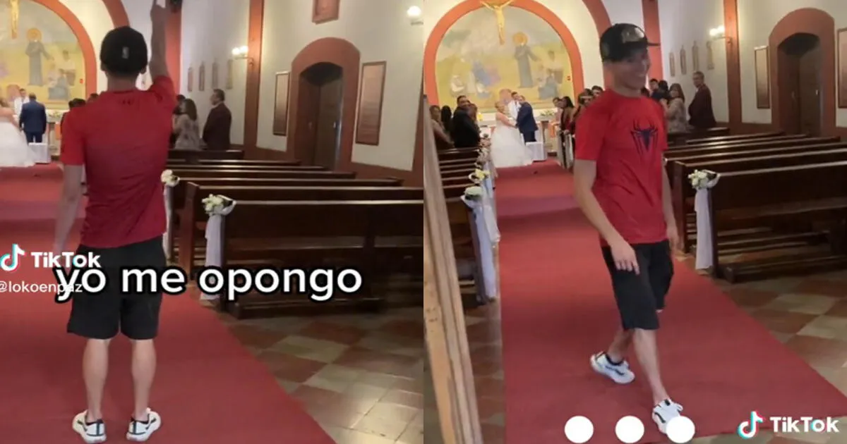 Joven ingresó a una iglesia e interrumpió boda: "Yo me opongo"