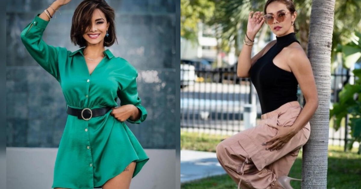 Maricielo Effio impresiona en las playas de Miami con un osado traje de baño negro