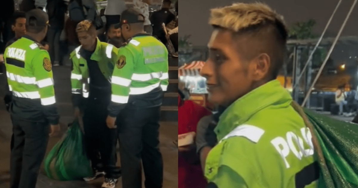 Cómico ambulante es intervenido en Centro de Lima por usar uniforme de policía: "La broma le ...