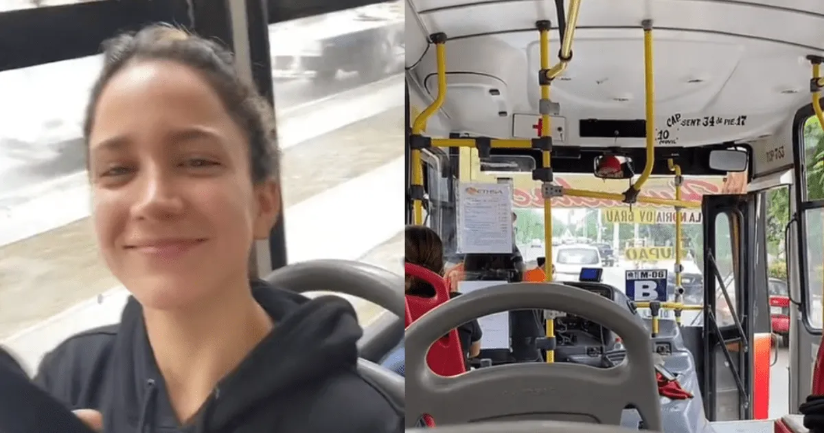 Joven se sube por primera vez a un micro y su reacción se volvió viral ...