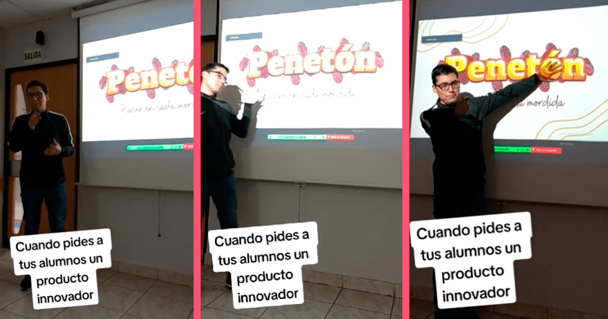 Profesor solicitó un producto innovador y alumnos lo sorprendieron con ...