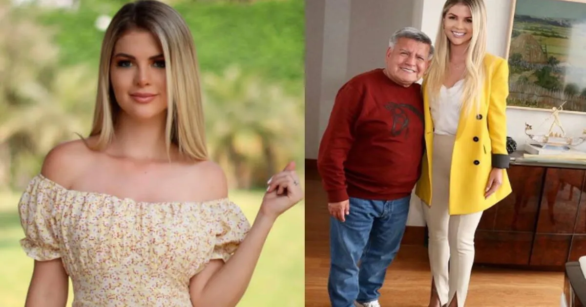Brunella Horna exhibe su pancita en celebración de César Acuña