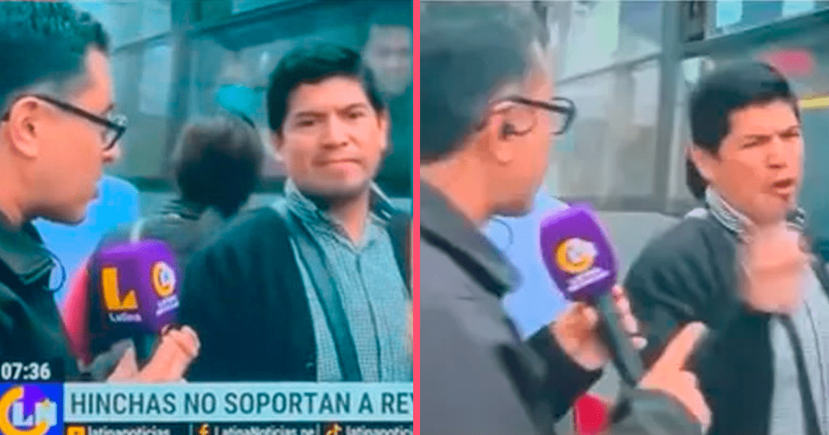 Peruano 'chotea' EN VIVO a reportero que le preguntaba sobre Reynoso ...