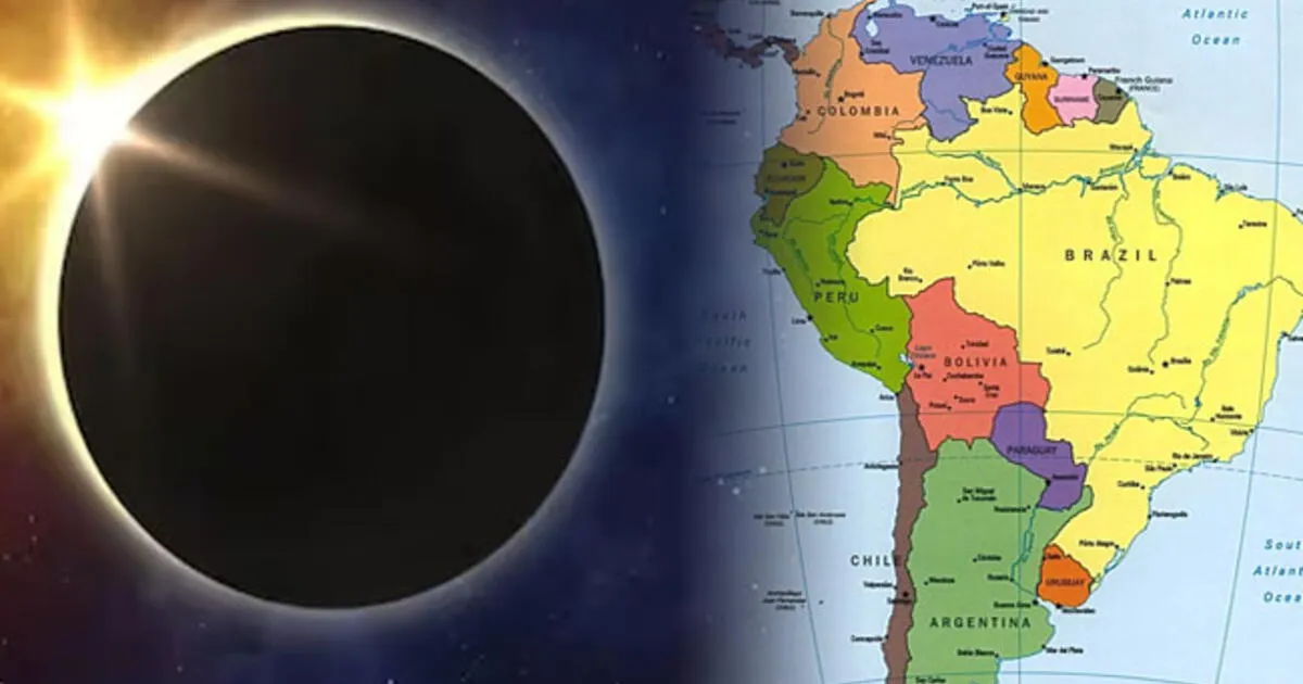 Los únicos 3 países de Sudamérica que verán el eclipse solar COMPLETO: ¿Perú está incluido?