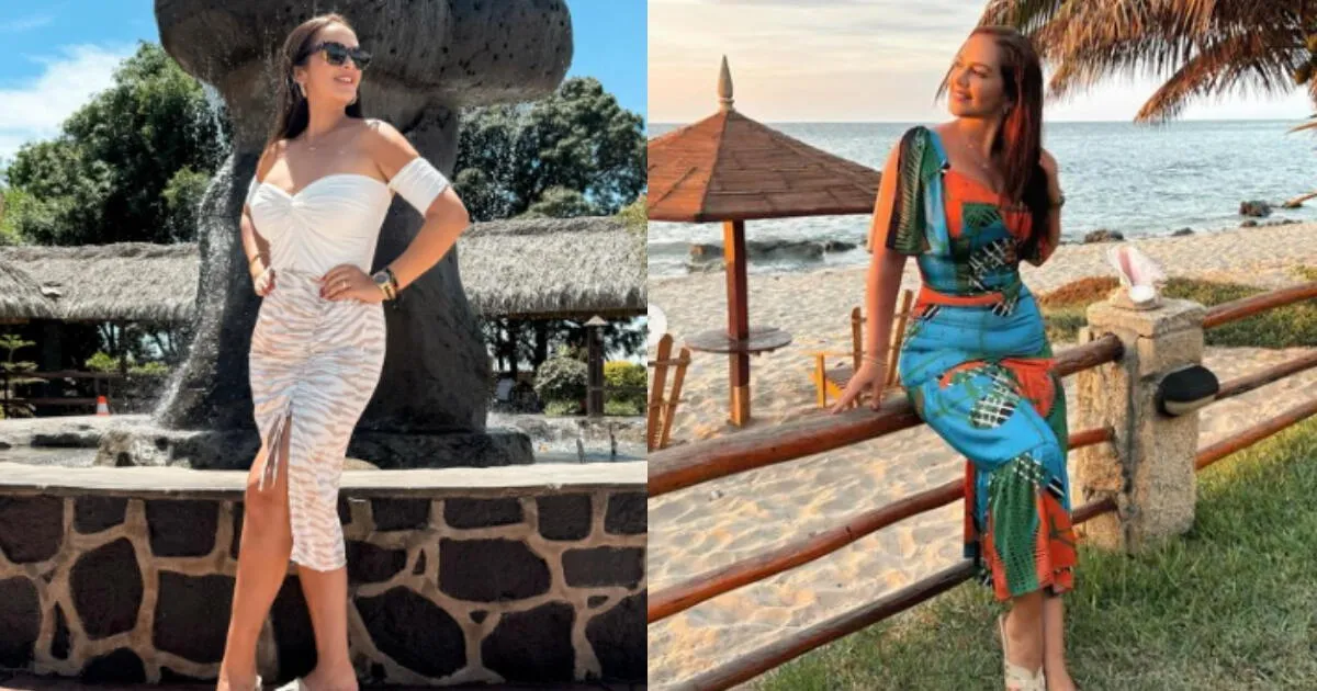 Marina Mora impacta con su figura post parto con un pícaro bikini rojo lleno de sensualidad