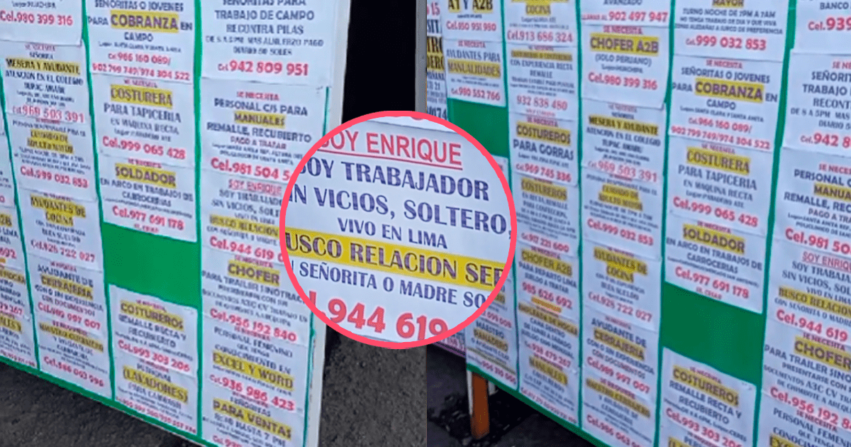 Peruano busca pareja a través de ANUNCIOS de empleo y se vuelve VIRAL ...