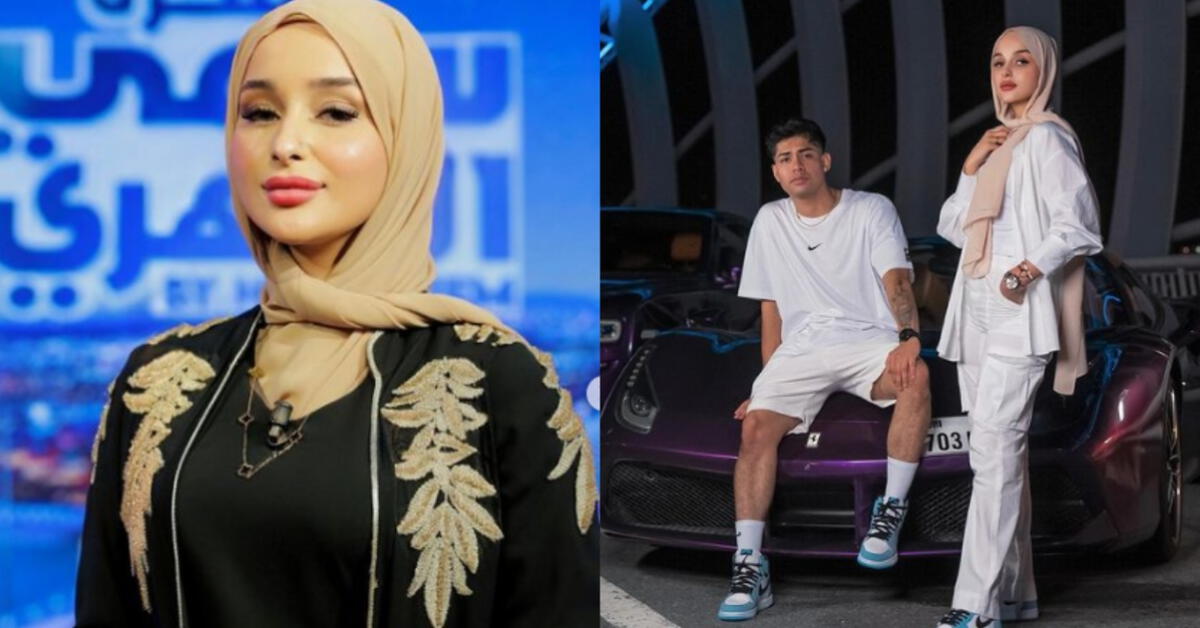 Douha Laribi: Novia de CAÑITA causa furor con vibrante TRAJE DE BAÑO para mujeres musulmanas