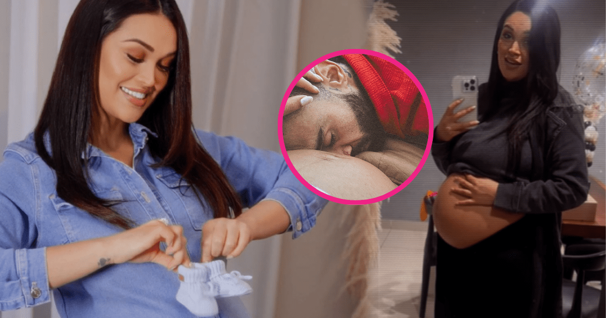 Angie Arizaga en la RECTA FINAL de su embarazo hace EMOCIONANTE anuncio ...