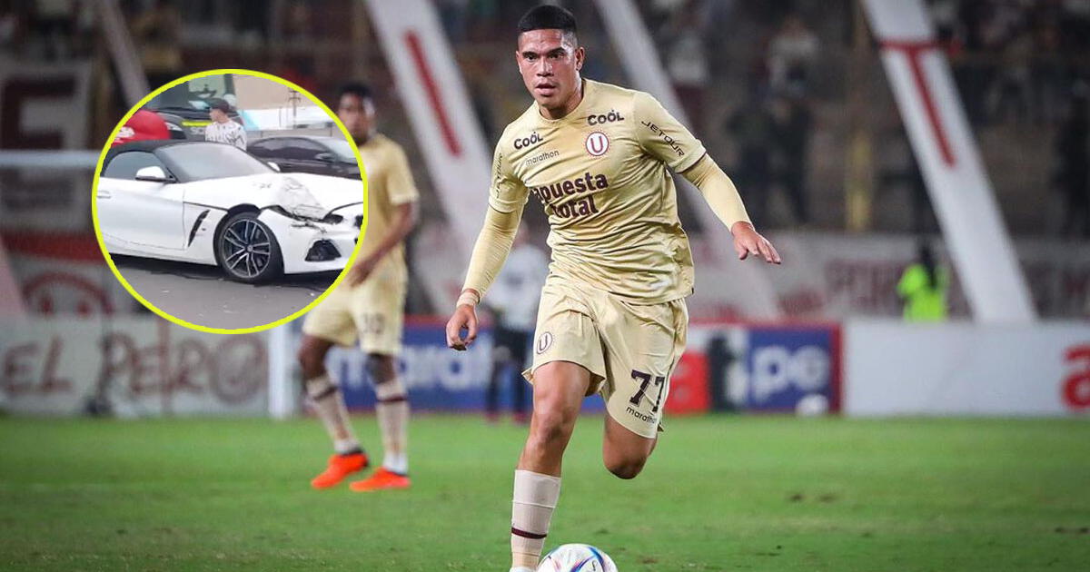 Yuriel Celi, de Universitario, se ve envuelto en accidente de tránsito ...