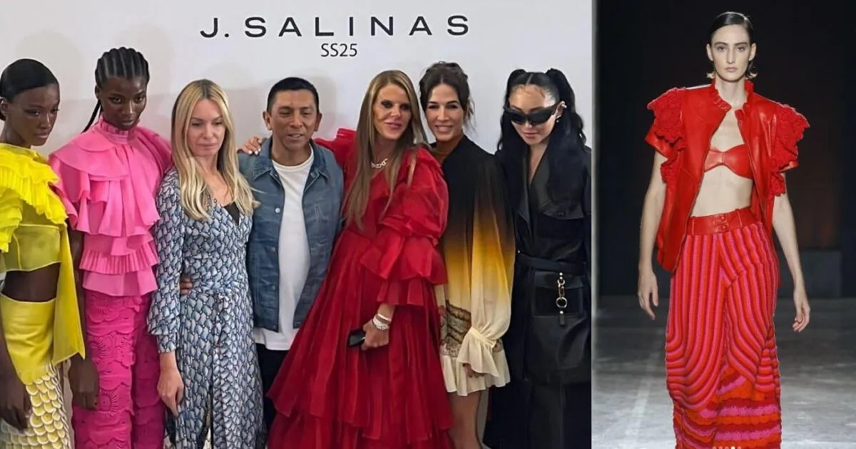 Jorge Luis Salinas hipnotiza Milán con su radiante colección inspirado en la Amazonía Peruana