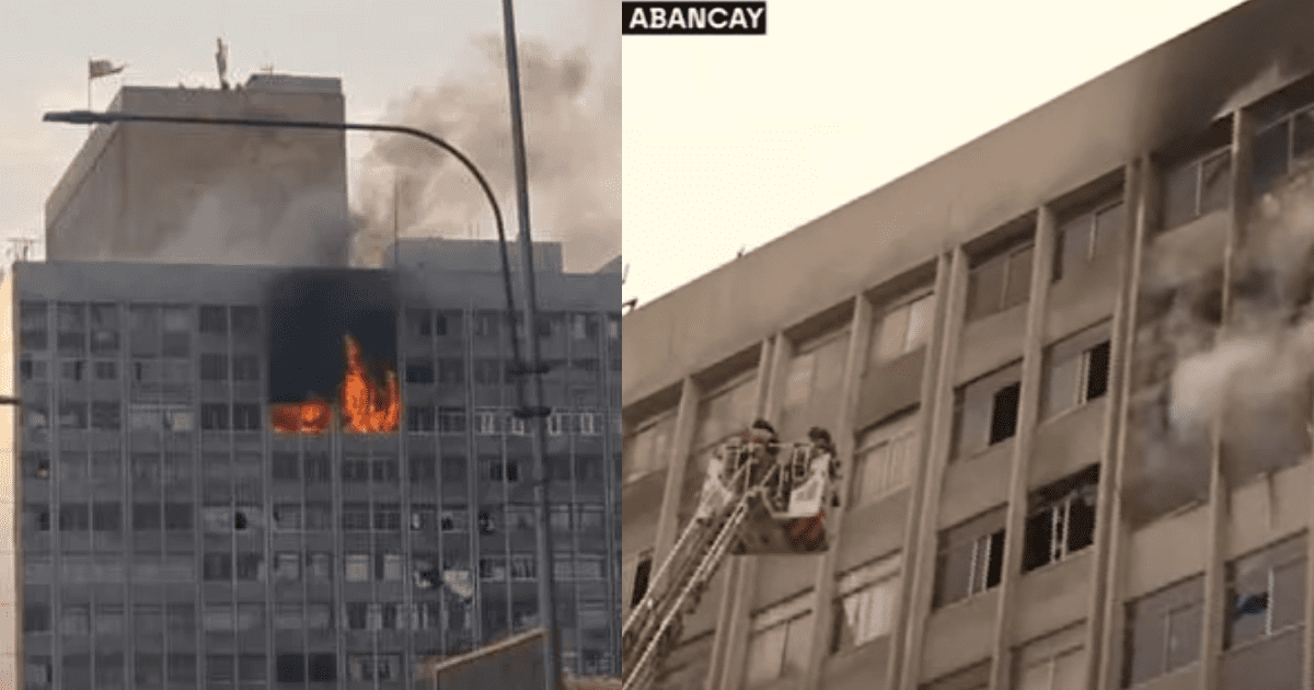 Reportan incendio de gran magnitud en edificio ubicado entre avenida Abancay y Grau
