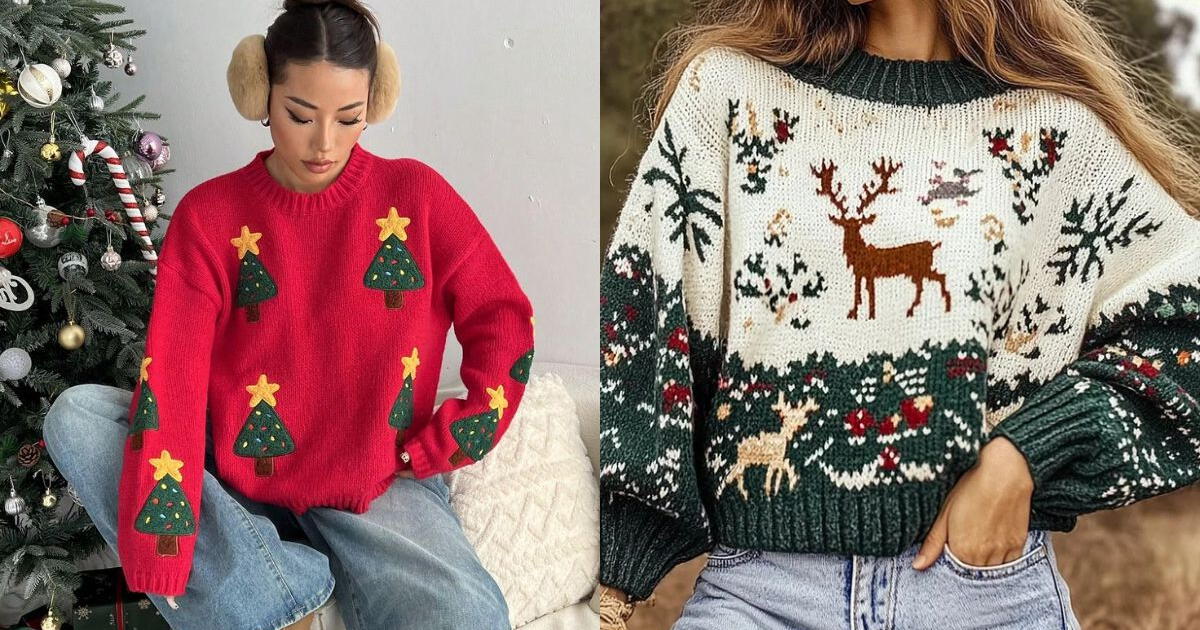 Suéteres navideños: El must-have para brillar en las fiestas de temporada