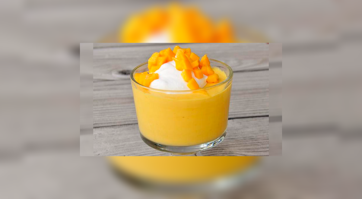Prepara un delicioso mouse de mango y sorprende a tu familia