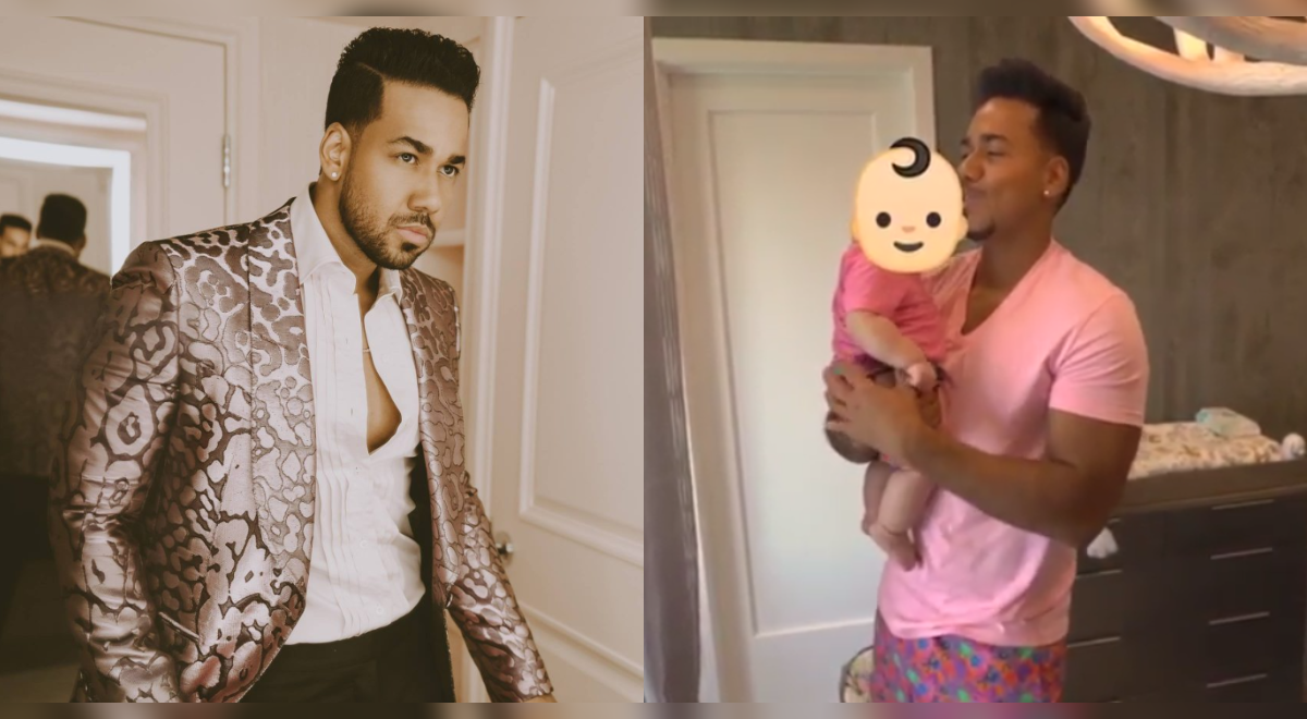 Bebé de Romeo Santos conquista las redes al escuchar cantar al artista ...