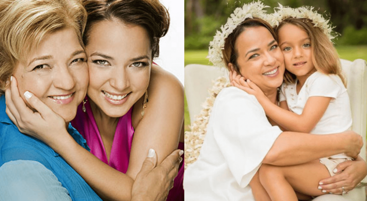 Hija de Adamari López consuela a la actriz al verla llorar por su madre ...