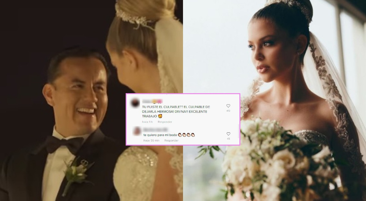 Usuarios halagan el peinado de Brunella Horna en su boda: ¿Quién se ...