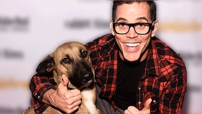 Steve-O enamoró en alfombra roja junto a "Wendy", la perrita peruana